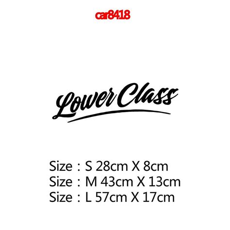 Cartoon Lower Class Vinyl Wrap Funny Sticker On Car Stickers And Decals