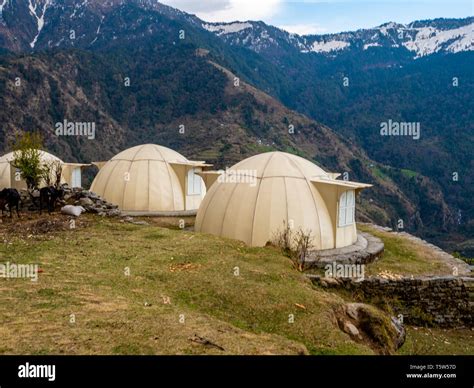 Fibreglass Igloo Style Disaster Emergency Shelters In The Himalayan