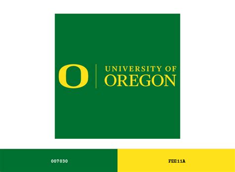University Of Oregon Brand Color Codes