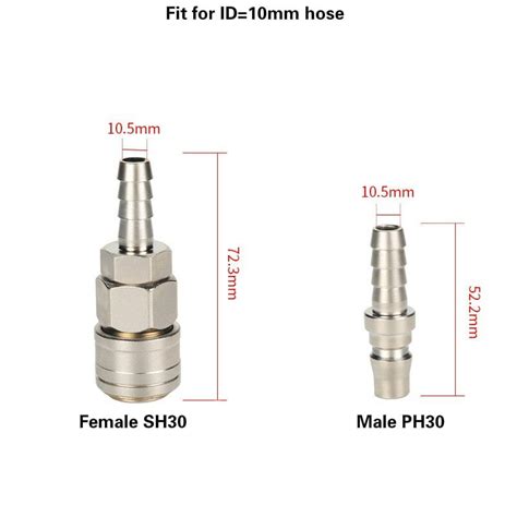High Pressure Coupling C Type Pneumatic Fitting Connectors Stainless Steel Quick Connector Sp20