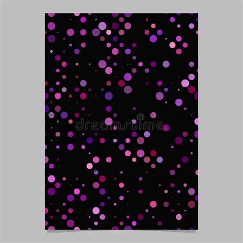 Purple Abstract Dot Pattern Brochure Background Stock Vector Illustration Of Decorative