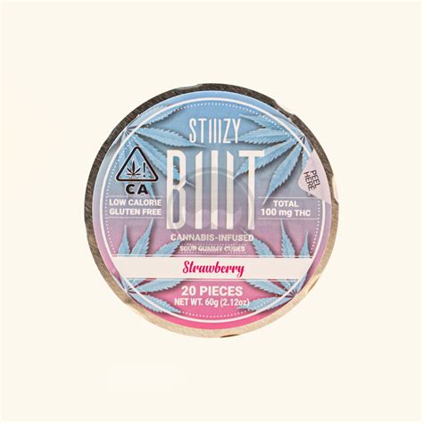 Strawberry Biiit Sour Gummy Cubes Weed Delivery Australia W D A