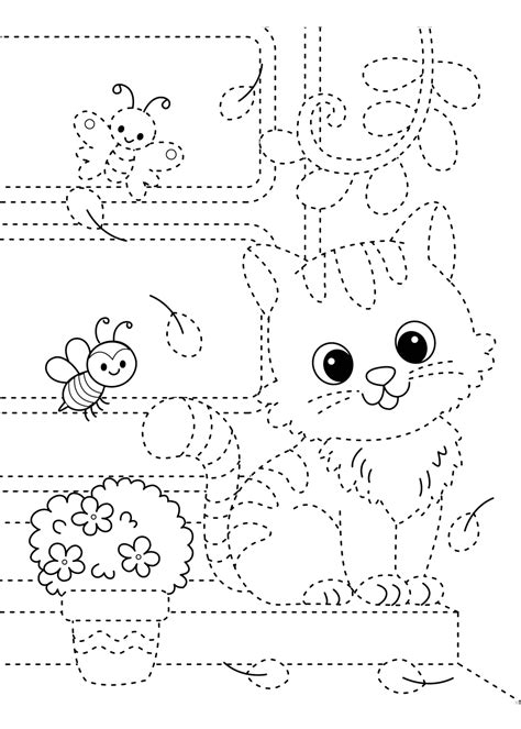 Обведи та розфарбуй Домашні тварини Pdf