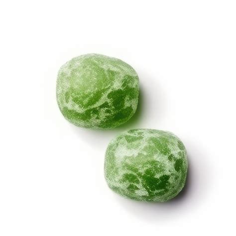 Premium Photo Three Pieces Of Green Candy Are Shown With One Being
