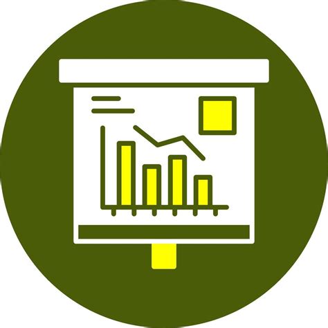 Trend Chart Solid Two Color Circle Sample Design 54725834 Vector Art At