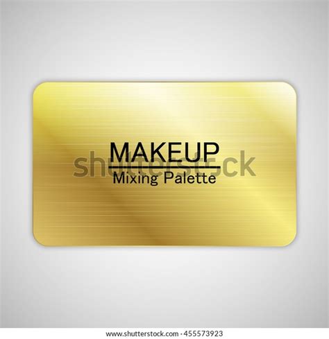 Metal Mixing Palette Makeup Productsvector Illustration Stock Vector