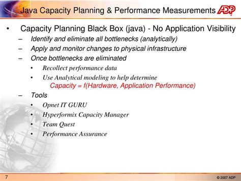 Ppt Java Capacity Planning And Performance Measurements Powerpoint
