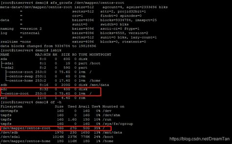 linux（虚拟机） xfs系统磁盘扩容操作 磁盘多个分区，新增磁盘新增物理卷来扩容逻辑卷 linux xfs更新逻辑卷 csdn博客