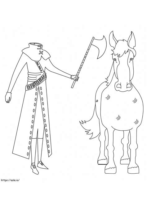 Headless Horseman Coloring Pages Free Printable Coloring Pages For