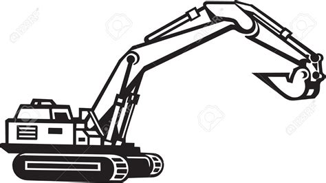 Free Excavator Clipart Black And White Download Free Excavator Clipart