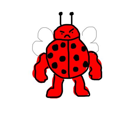 Ladybug Carrying A Flower Drawception