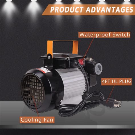 Topway 110v Ac 16gpm Electric Self Priming Oil Transfer Pump Fuel
