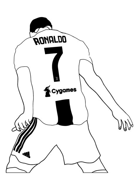 Dibujo De Cristiano Ronaldo Para Imprimir Para Colorear Dibujos Para