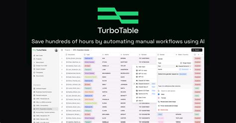 Turbotable Ai