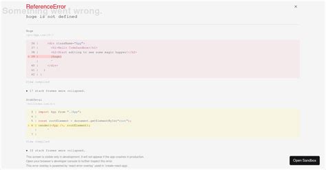 With Error Boundary Codesandbox