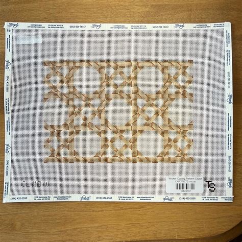 Wicker Caning Pattern Clutch The Needlepoint Clubhouse