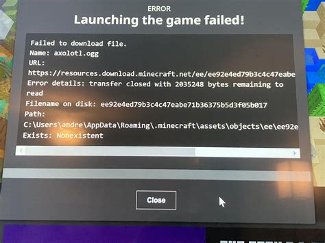 Launching error help please : r/Minecraft