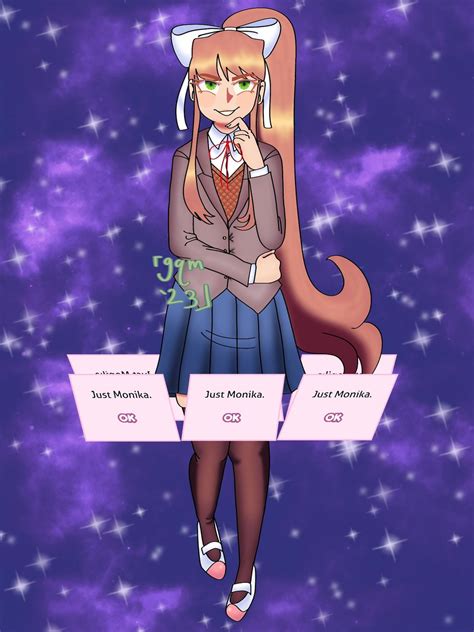 Love Monika Worship Monika Dont Forget To Back Up Her Character File R Ddlc