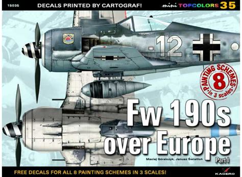 Kagero Kag15035m Mini Top Colors 35 Fw 190s Over Europe Part I