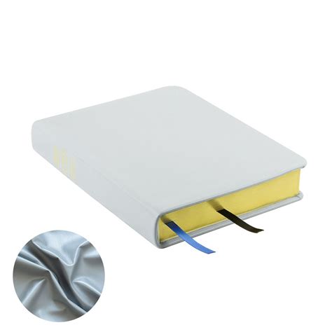 Pearlized Gunmetal Lds Scriptures Leather Quad Custom Name Ribbon