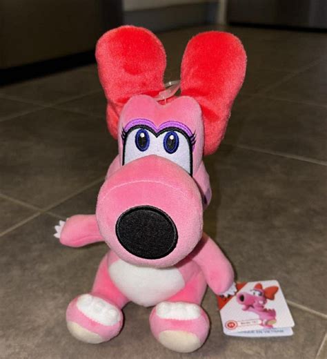 Nintendo Super Mario Pink Birdo 7 Plush Toy Etsy