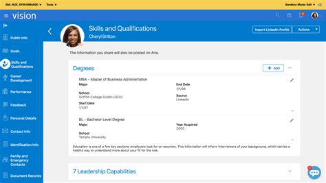 Nux Skills And Qualifications How To Add Text To Degrees Content Section — Cloud Customer Connect