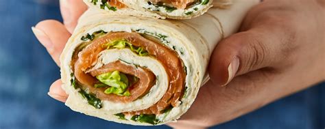 Eet Je Wrap Eens Koud Met Een Vulling Van Roomkaas En Zalm