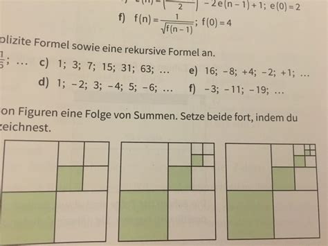 Eine Rekursive Und Explizite Formel Für Folgen Anbeben Zb182764