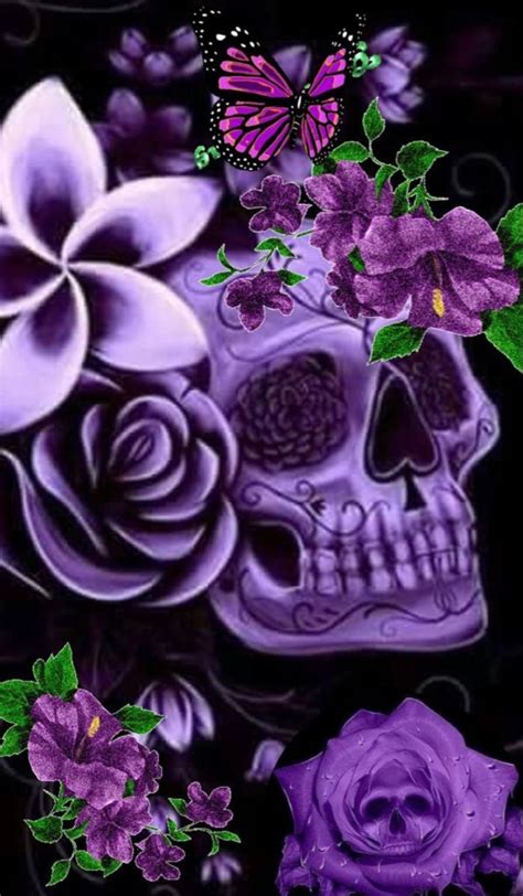 Skull And Flowers Wallpapers 4k Hd Backgrounds On Wallpaperbat