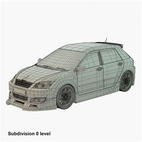 3d Toyota Corolla Allex Model