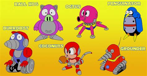 Sonic 1991 Enemies Sonic The Hedgehog 2 16 Bit Enemies Omukoo