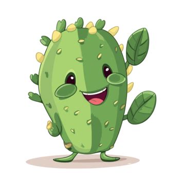 Nopal 클립 아트 만화 선인장 캐릭터 일러스트 벡터 노팔 클립 아트 만화 Png 일러스트 및 벡터 에 대한 무료