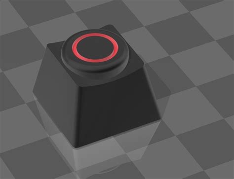 Stl File Keycap Circle Ps Button・3d Printable Model To Download・cults