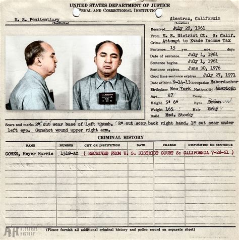 Mickey Cohen On Alcatraz Page 1