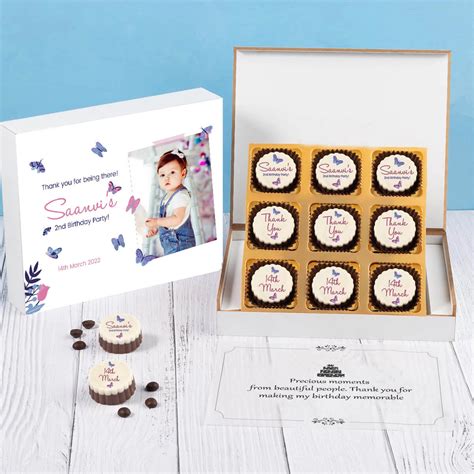 Personalized Birthday Return T Ideas 9 Printed Chocolates Sample