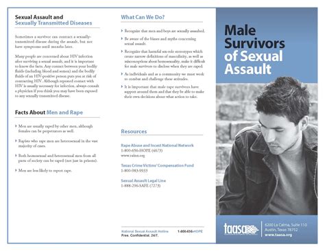 Male Survivors Of Sexual Assault Texas Association Against Sexual Assault