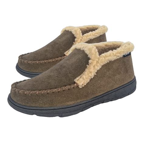 Clarks Mens Suede Leather Sherpa Lined Ankle Bootie Slippers Jmh1952 Indoor