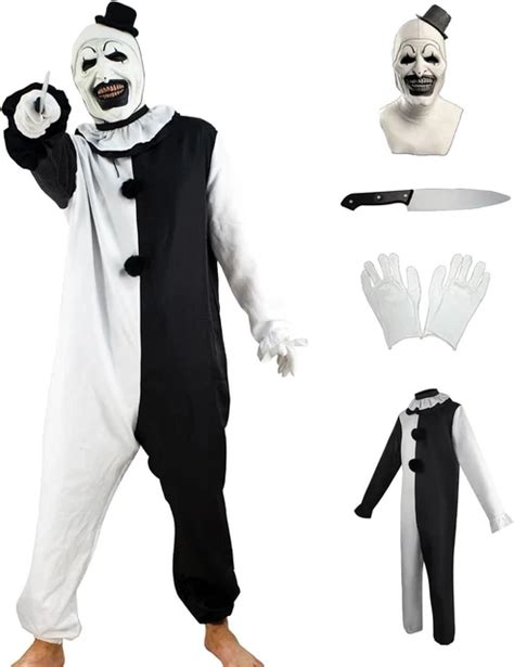Art Terrifier The Clown Costume With Maskscary Killer Clown Halloween