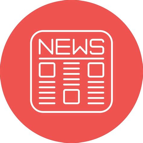 Icono De Las Noticias Vector Premium