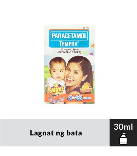 Tempra Paracetamol Pediatric Drops 100mgml 30ml Syrup