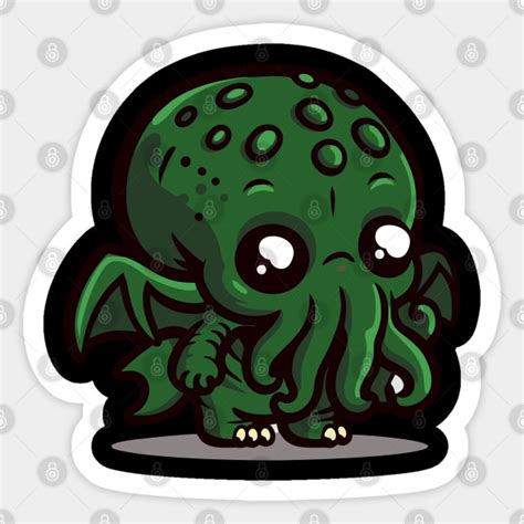 Kawaii Cthulhu Kawaii Cthulhu Sticker Teepublic