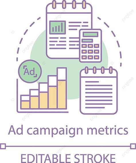 広告キャンペーン指標の概念アイコンの符号分析の概念 ベクターイラスト画像とpngフリー素材透過の無料ダウンロード Pngtree