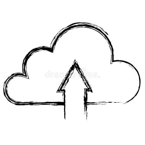 Cloud Computing With Arrow Upload Stock Illustration Illustration Of Symbol Isolated 145386767