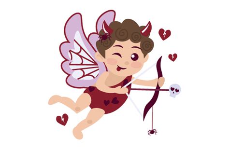 Gothic Cupid Svg Cut File By Creative Fabrica Crafts · Creative Fabrica