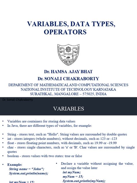 Variables Data Types Pdf Data Type Integer Computer Science