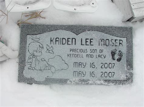 Kaiden Lee Moser 2007 2007 Find A Grave Memorial
