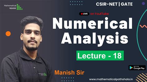 Numerical Analysis Lecture 18 Runge Kutta Methods Csir Net Gate Youtube