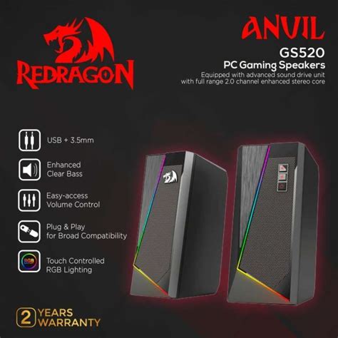 Jual Redragon Anvil Rgb - Gaming Speaker Di Seller Jaya Pc - Mangga Dua ...