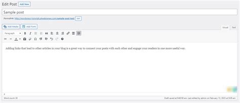 How To Add Links To Your Wordpress Posts Free Hosting