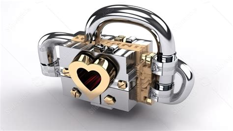 Securely Locked Padlock And Verified Checkmark In 3d Render On White Powerpoint Background For
